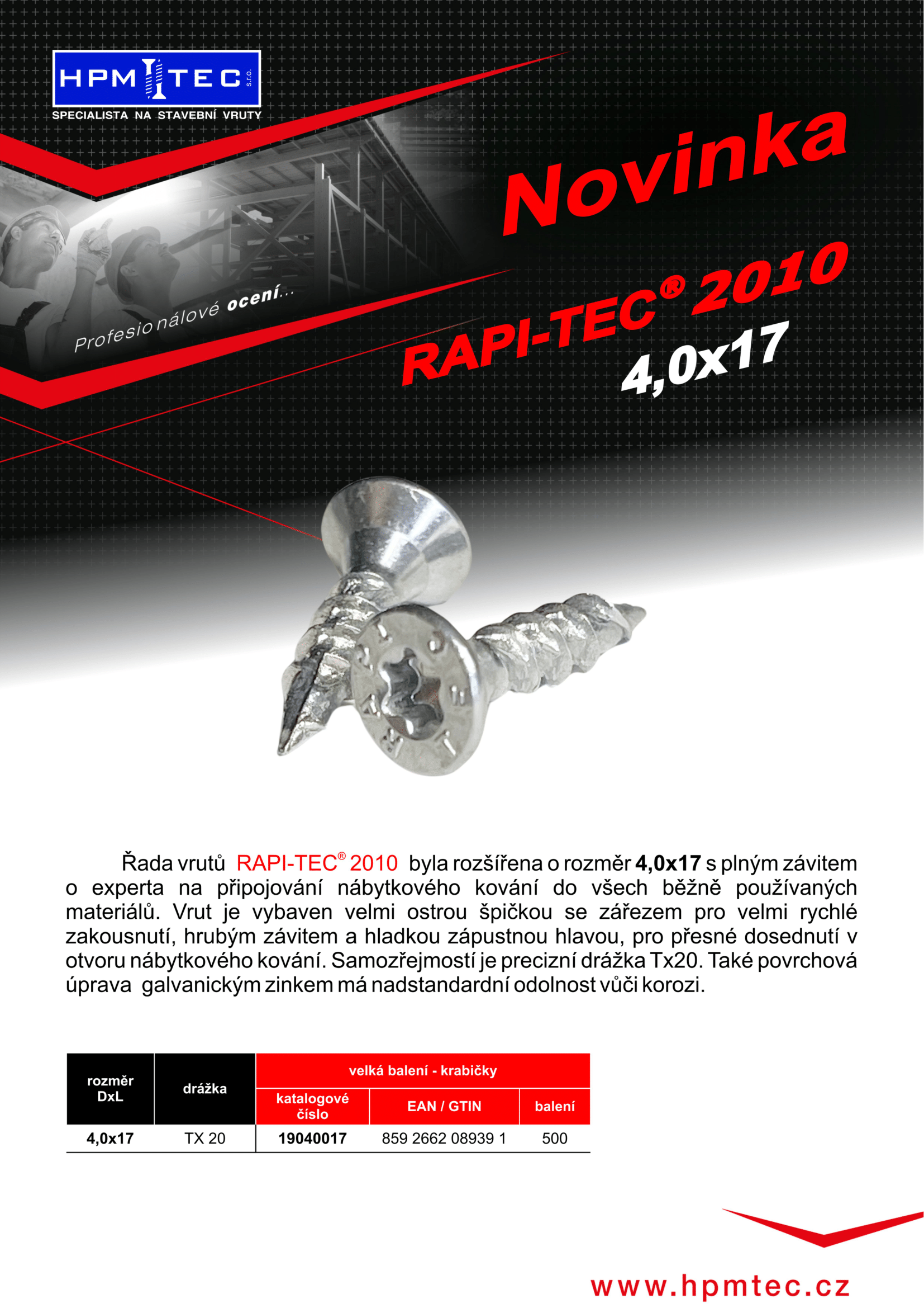 📢 Novinka v sortimentu! - HPM TEC, s.r.o.